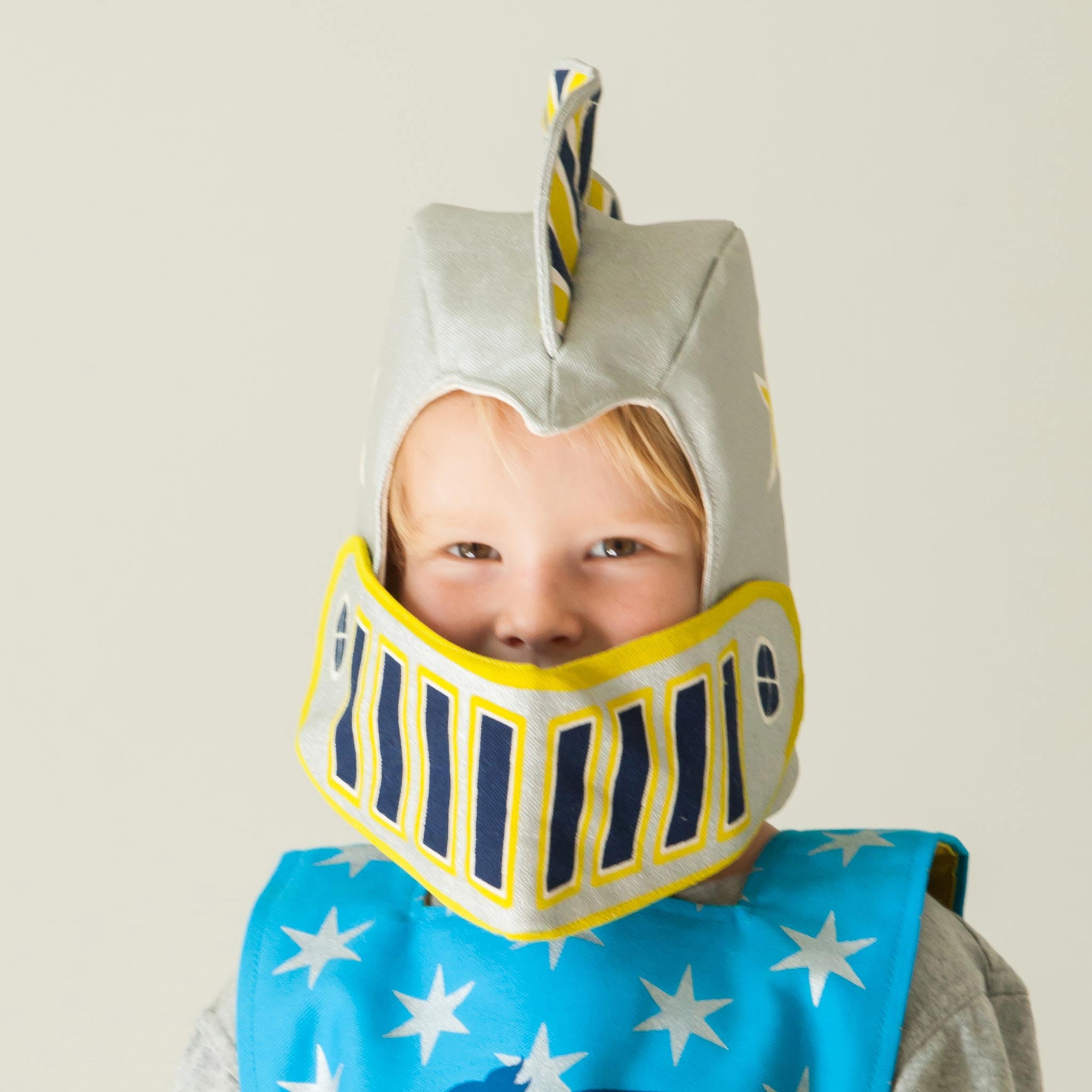 Knight Helmet Costume for Child Silver Lovelane Designs