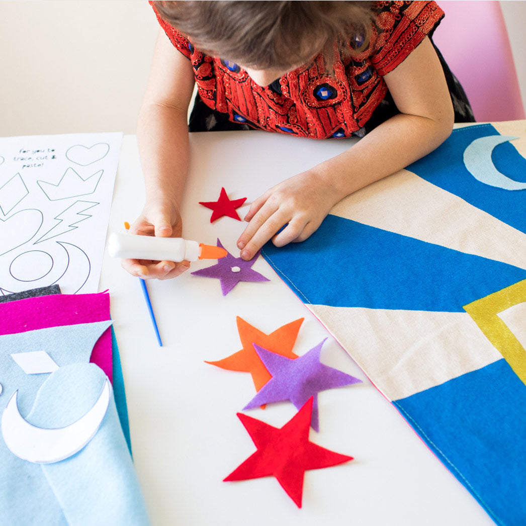 Create a Cape costume kit set, includes felt shapes and initial, choose ...