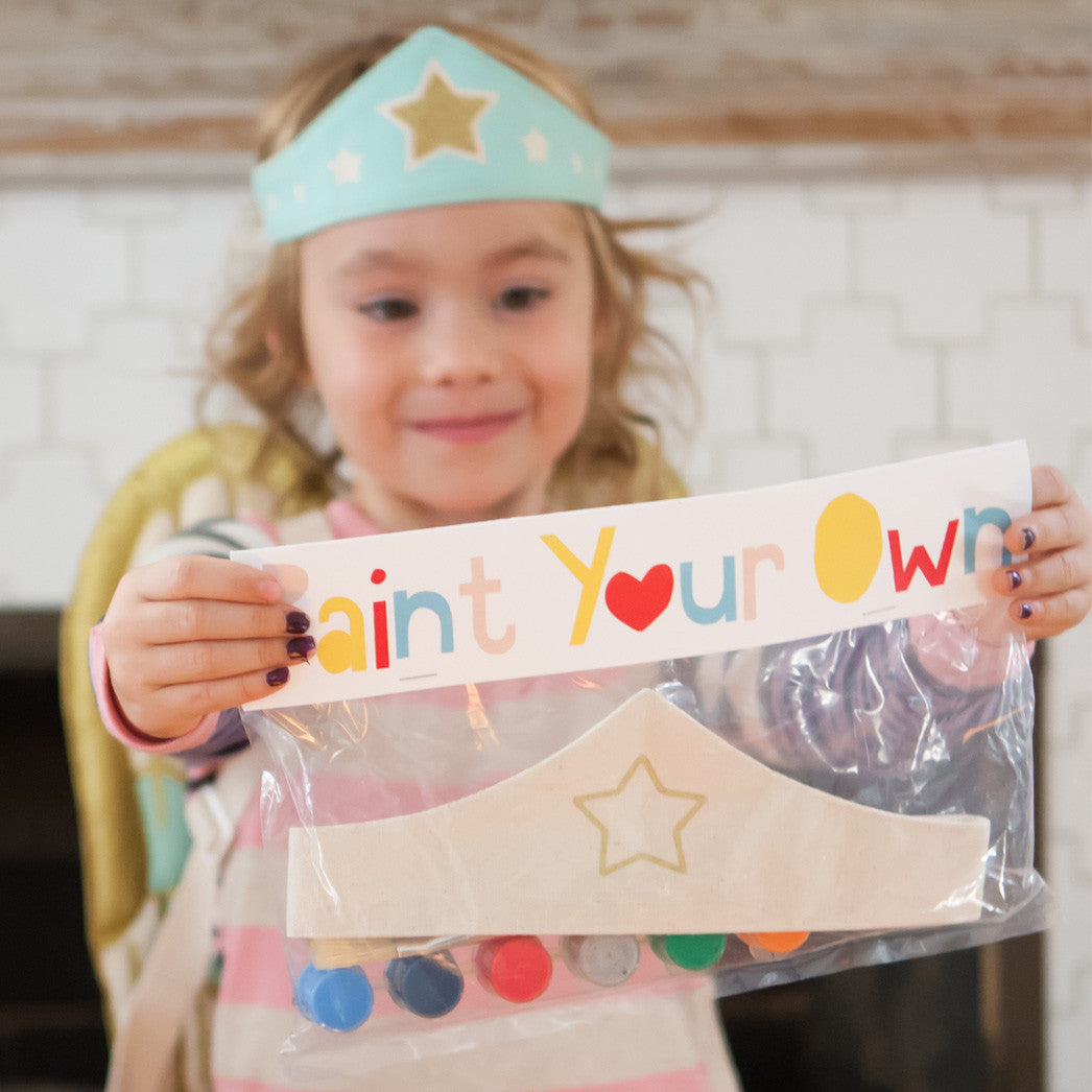 Paint your own Tiara costume kit, with gold star and adjustable velcro ...