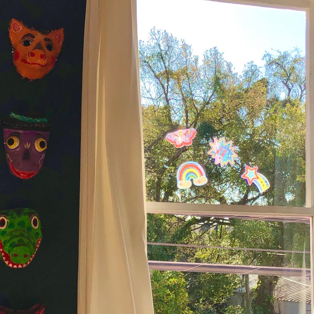 Rainbow Maker, Sun Catcher SUPER HERO single sticker